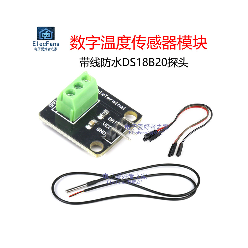 With Wire Waterproof Probe DS18B20 Temperature Detection Module ...