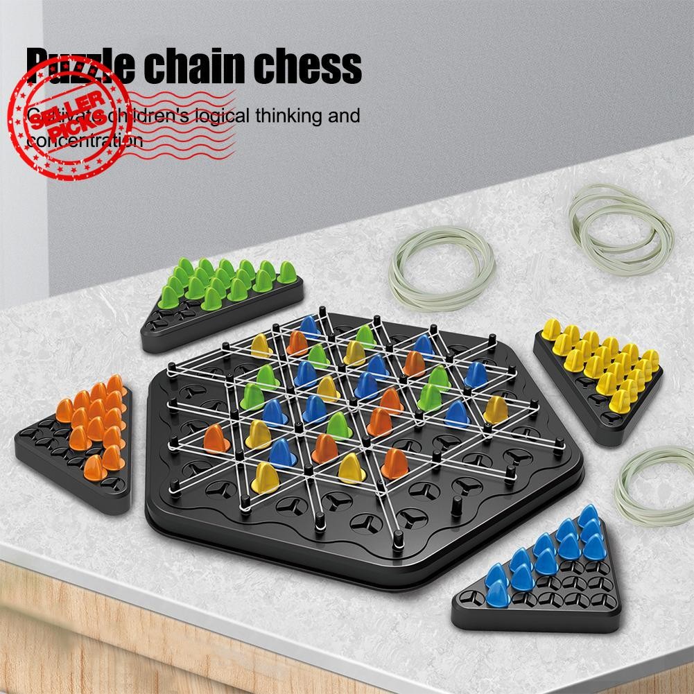Tabletop Puzzle Chain Chess Multiplayer Versus Interactive Rubber Band ...