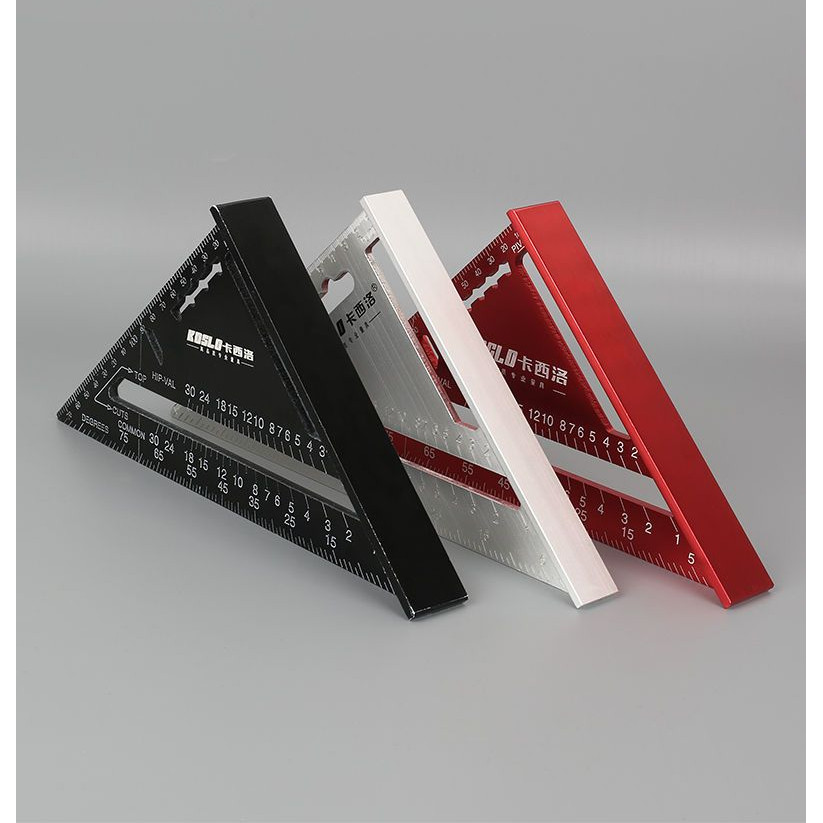 Multifunctional aluminum alloy triangle ruler 90 degree angle ruler ...