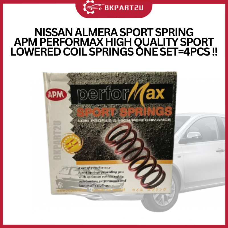 Nissan ALMERA Sport Spring APM Performax High Quality Sport Lowered ...