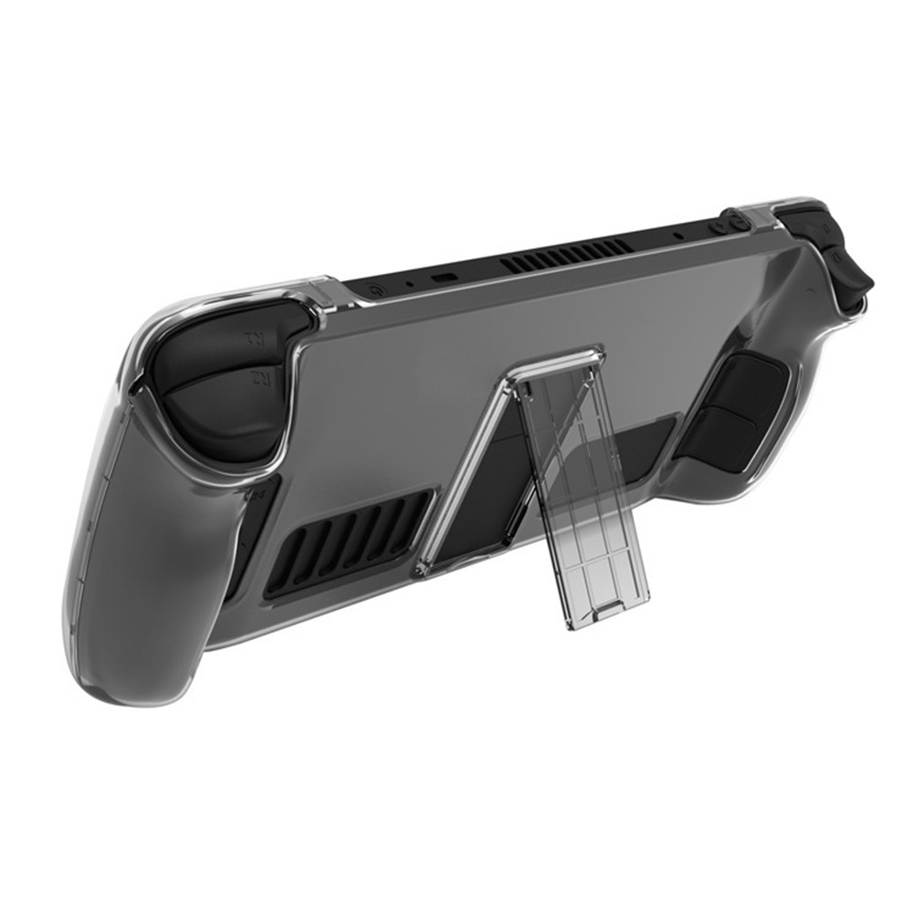 Clear PC Game Console Protector Cover with Bracket Crystal Shell for ...