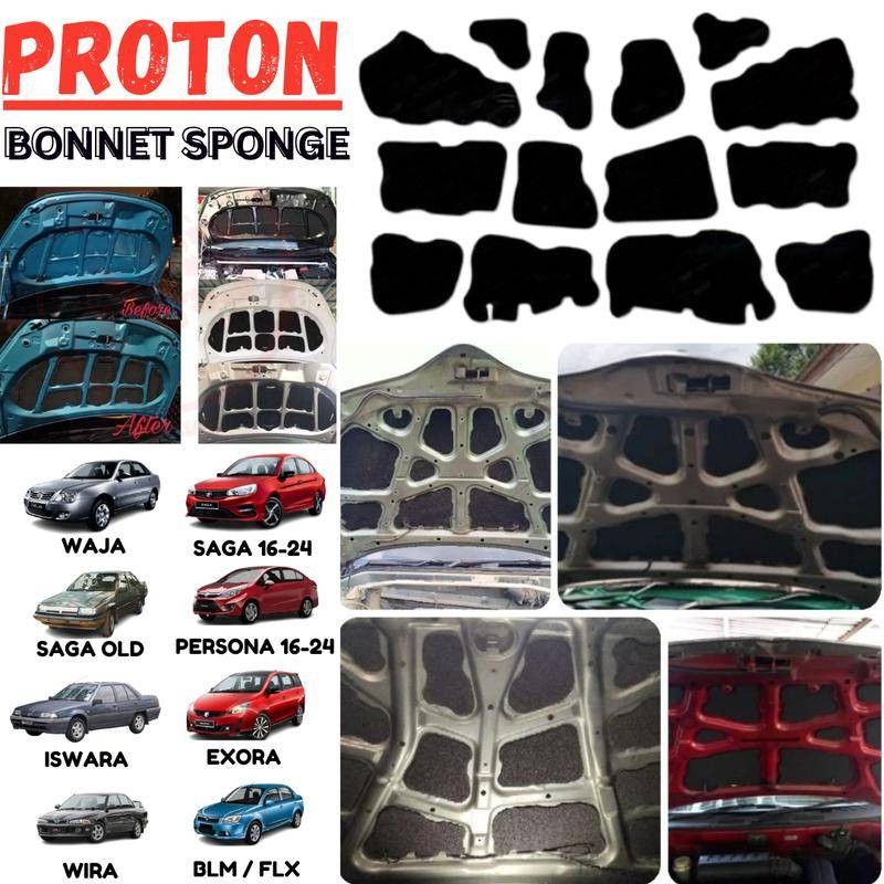 PROTON Bonnet Cover Sponge Mat Sound proof Vibration Span DIY Heat ...