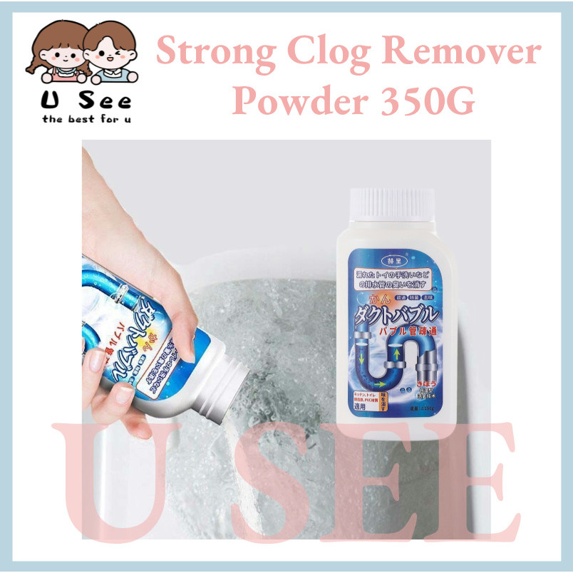 READY STOCK!!! Strong Clog Remover Powder 350g 强力管道疏通剂 350g | Shopee ...