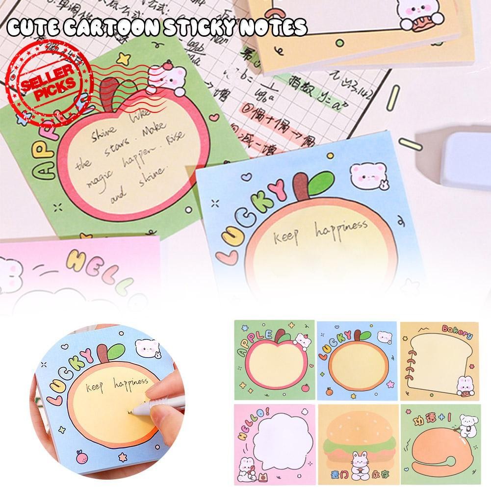 Cartoon Hello Series Sticky Note Post-it Note (contain 50sheets) E6q8 ...