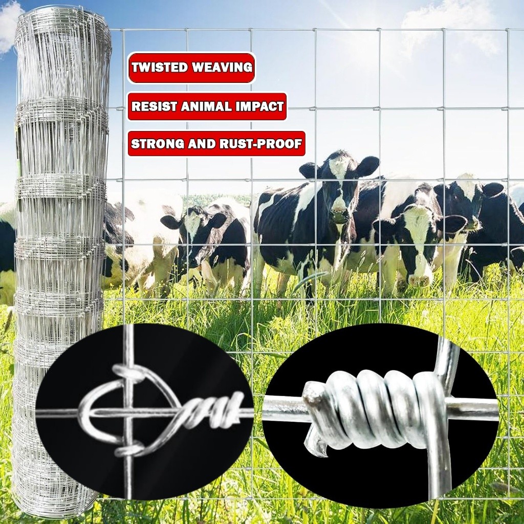 Pagar Kebun Pagar Lembu Cyclone 4/5/6 Kaki Jaring Pagar Kambing Rusa ...
