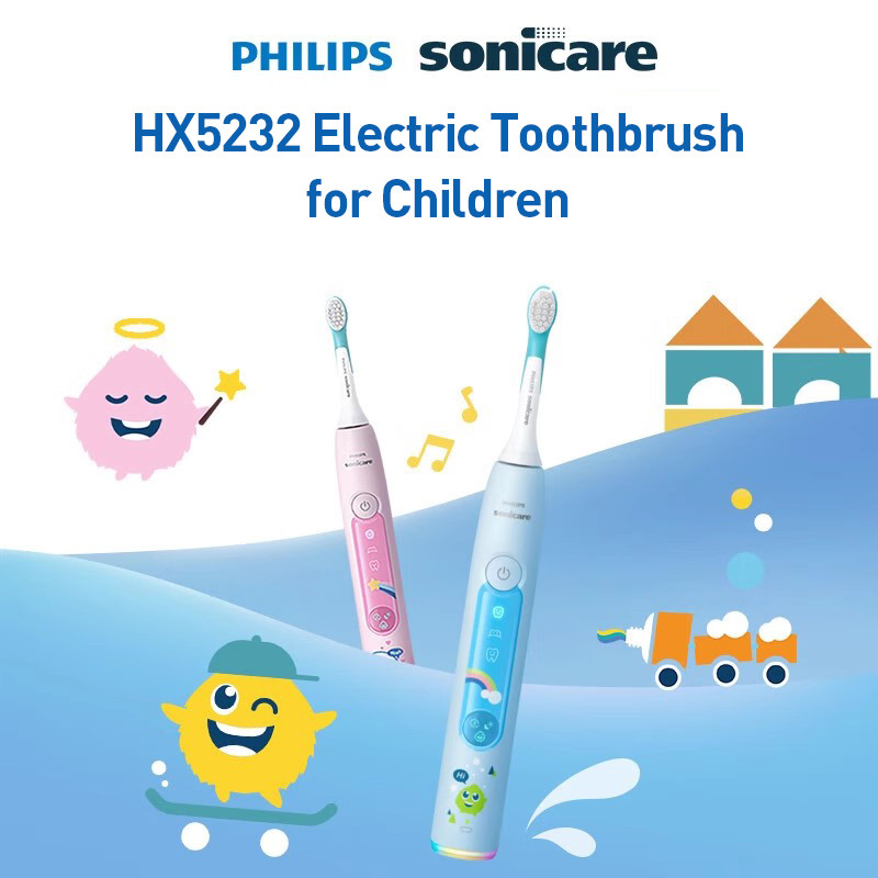Philips Kids Electric Toothbrush Sonicare HX5232 3 Mode Rechargeable ...