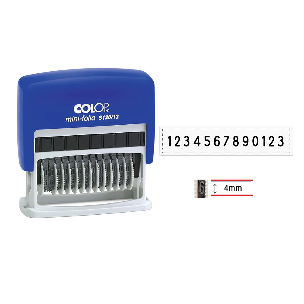 Colop S120/13 Self-Inking Numbering Stamp 13 Digits 4mm | Shopee Malaysia