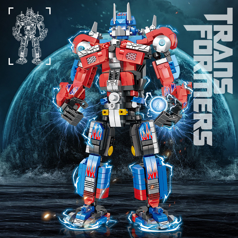 Transformers Building Blocks Bumblebee Mecha Model Figurine Assembly ...