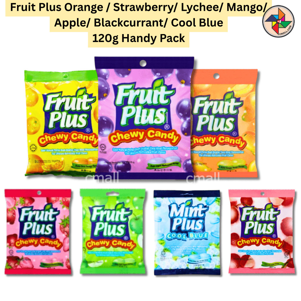 [CM] Fruit Plus Chewy Candy Blackcurrant/ Strawberry/ Orange/ Mango ...