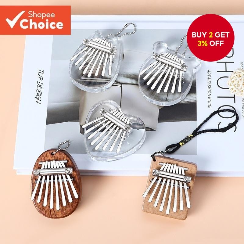8 keys mini Kalimba transparent bear crystal kalimba Thumb Piano ...