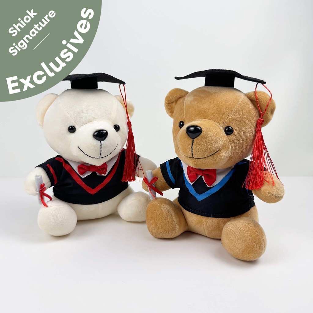 SHIOK 7 Inch Graduation Convo Bear With Ribbon | Beruang Konvo Graduasi ...