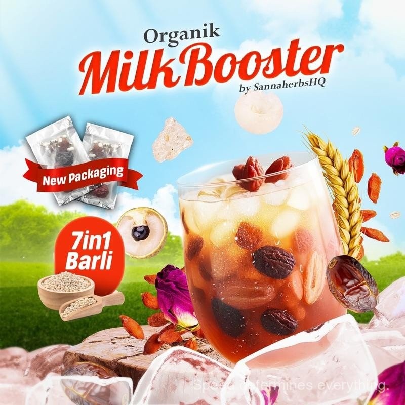 (7 IN 1) BARLI Tea / Milk Booster Organic Premium Milkbooster (Sepeket ...