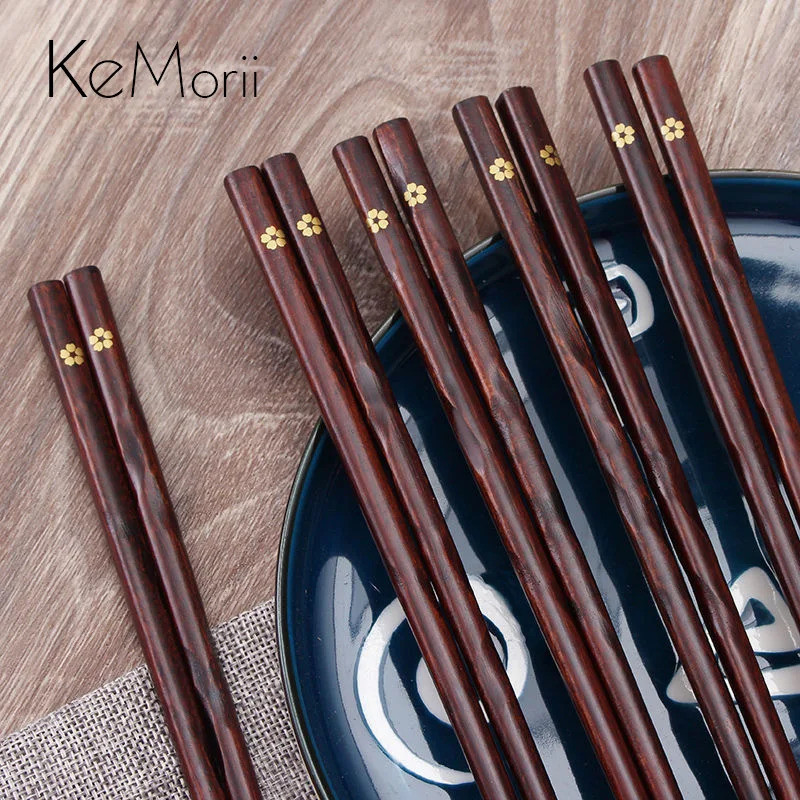 Penyepit Sushi Jepun Kayu Asli Mesra Alam Kayu Boleh Digunakan Semula ...