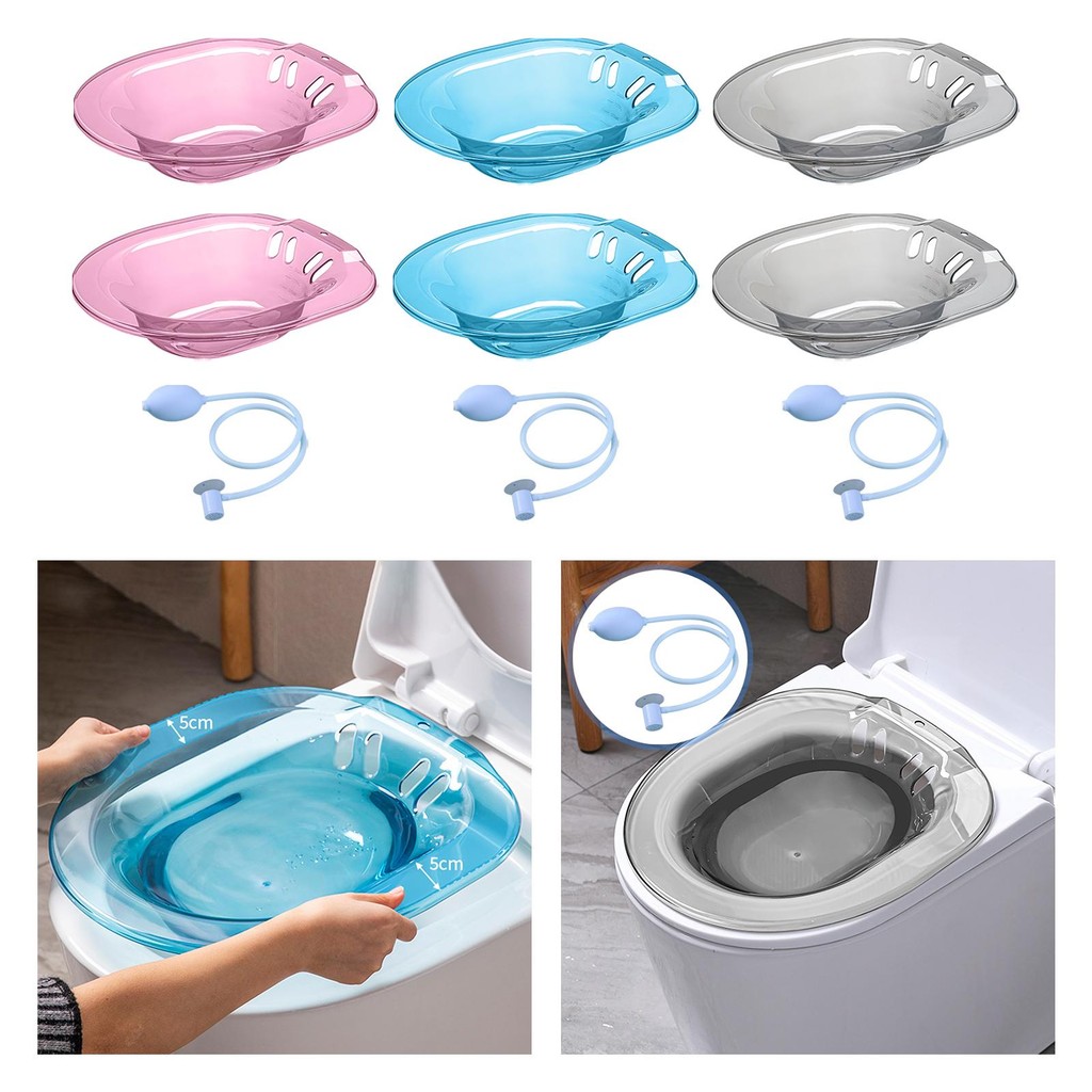 [yiodusi] Sitz Bath Basin for Toilet 2000ml with Flusher Hip Basin ...