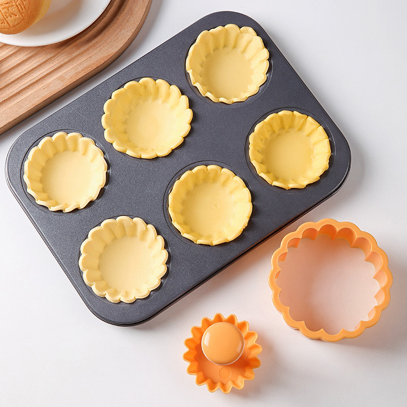 JIAUTING Tart Shells Mold Set Pastry Tamper Plastic Mini Tart Tamper ...