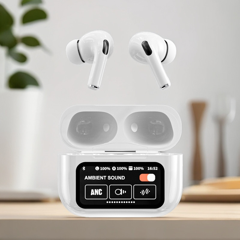 A9 Pro Smart Touch Screen Wireless Bluetooth Earbuds Low Latency Gaming ...