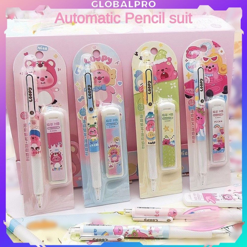 0.5mm Loopy Mechanical Pencil Set Kawaii Crayon Shin-chan Automatic ...