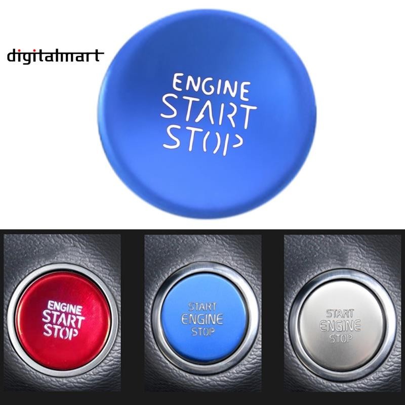 Car Engine Start-Stop Button Sticker One-Key Start Button Trim Sticker ...