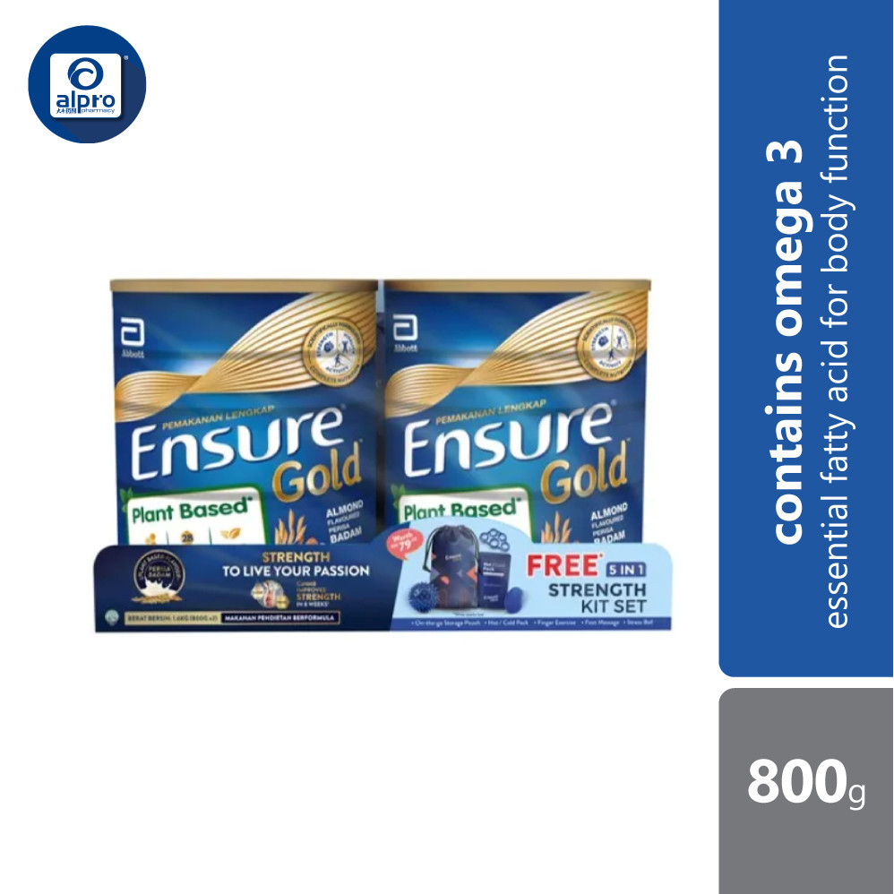 Abbott Ensure Gold Plant Based 800g x 2 | Free Muscle Strength Kit ...