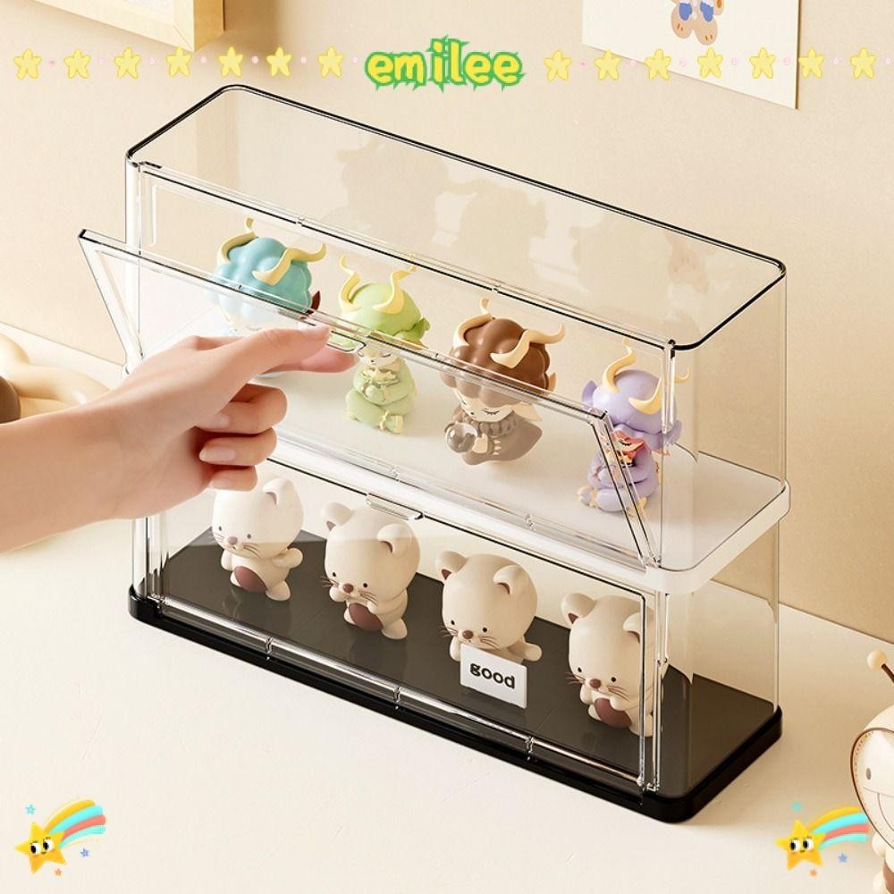 EMIL Figure Display Rack, Dust-proof POP MART Box Storage Box ...