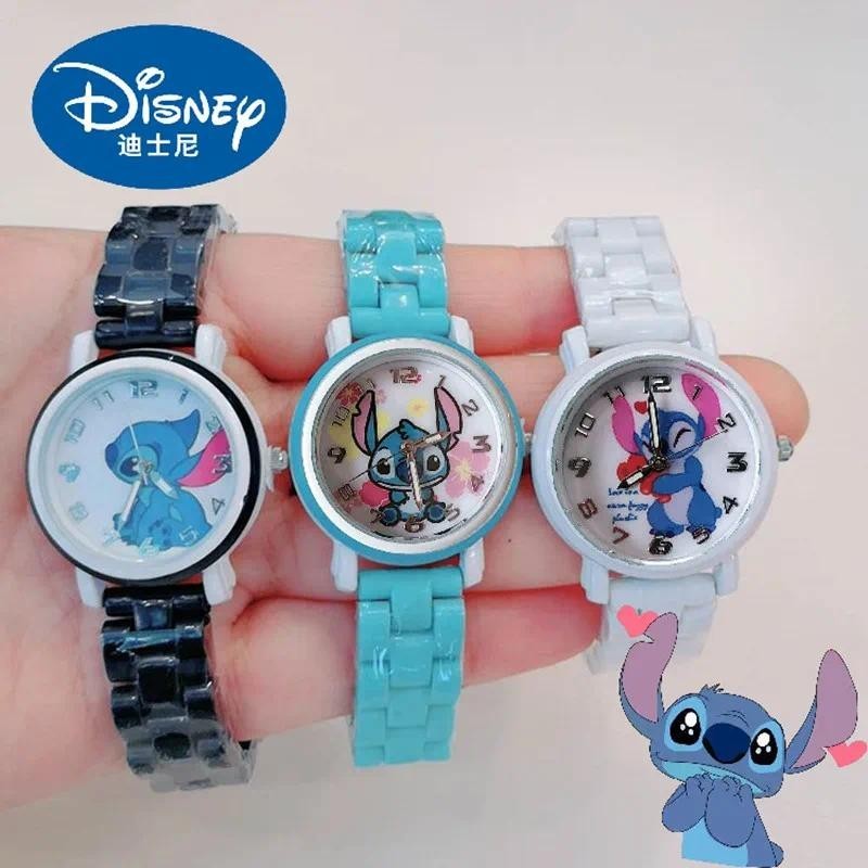 New Disney Anime Stitch Watches Kawaii Stitch Girls Quartz Clock ...