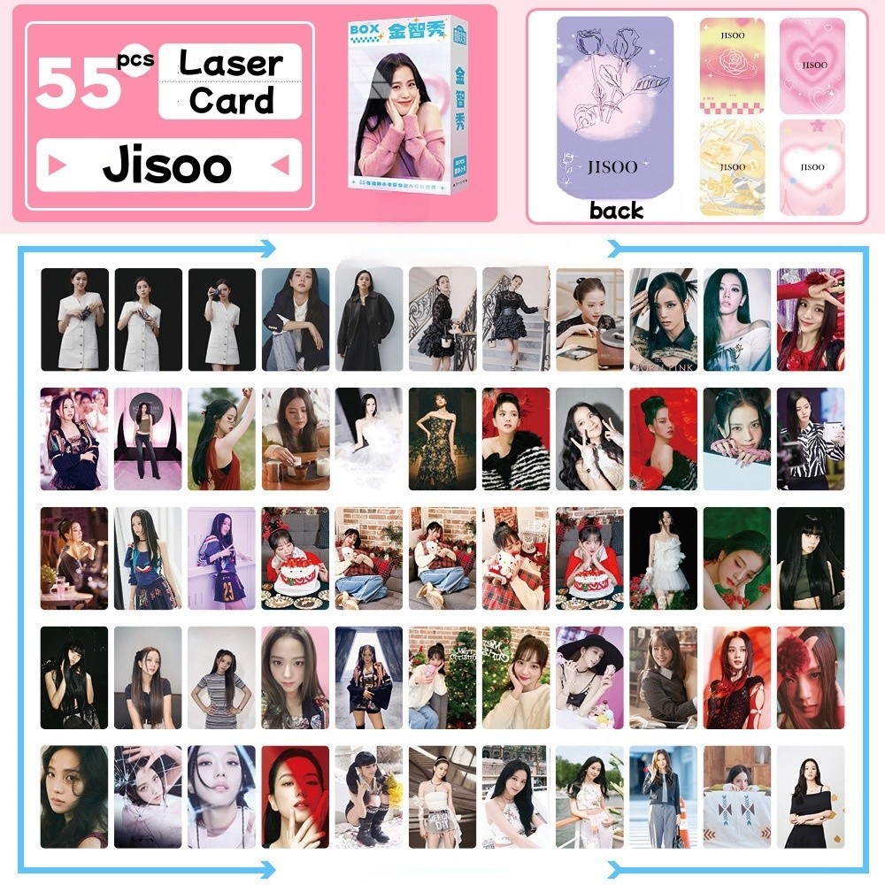 50-124pcs/box BP Laser Holographic Lomo Cards Season's Greetings In ...