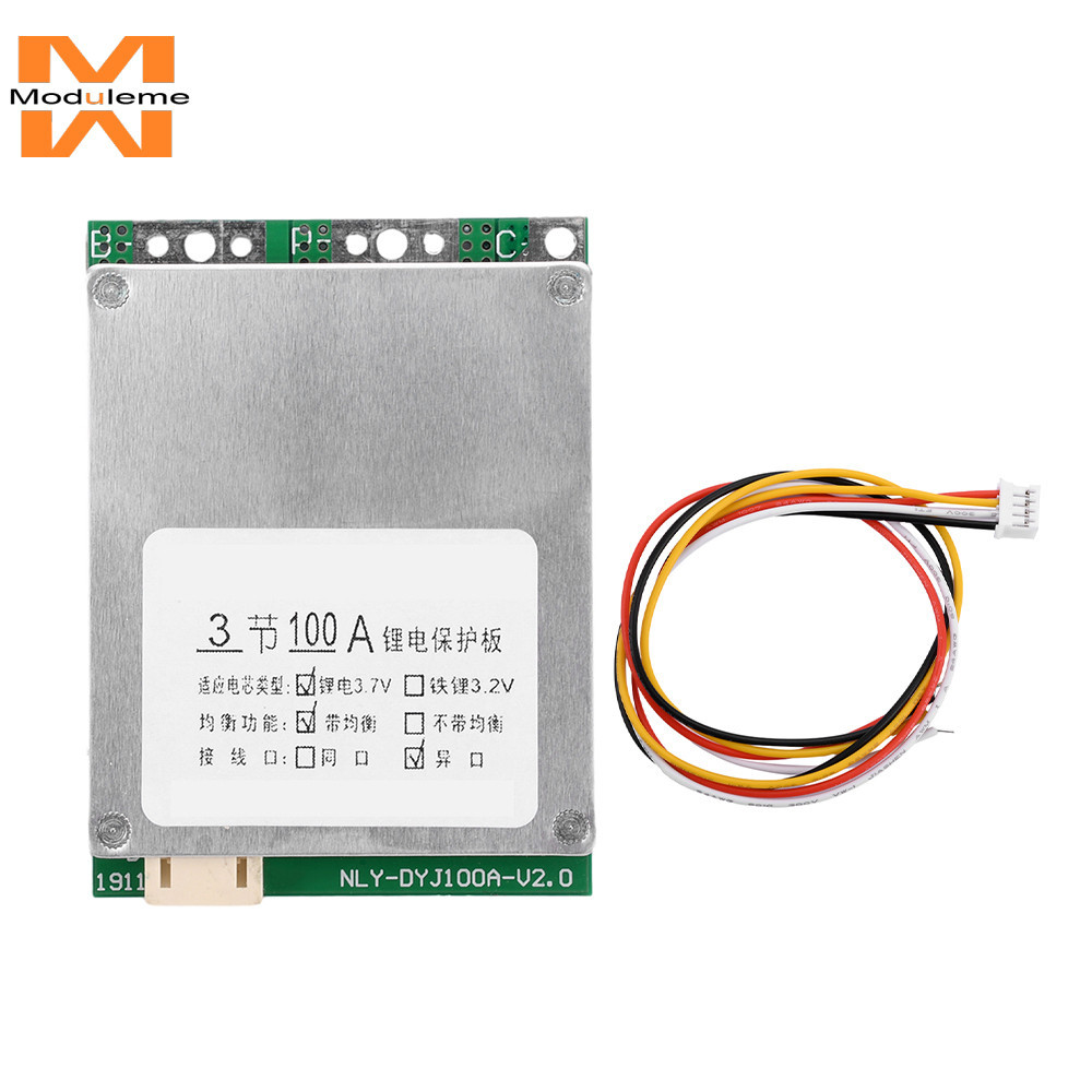 3S 12V Li-ion Battery Protector Board 65A Continuous Current 100A Peak ...