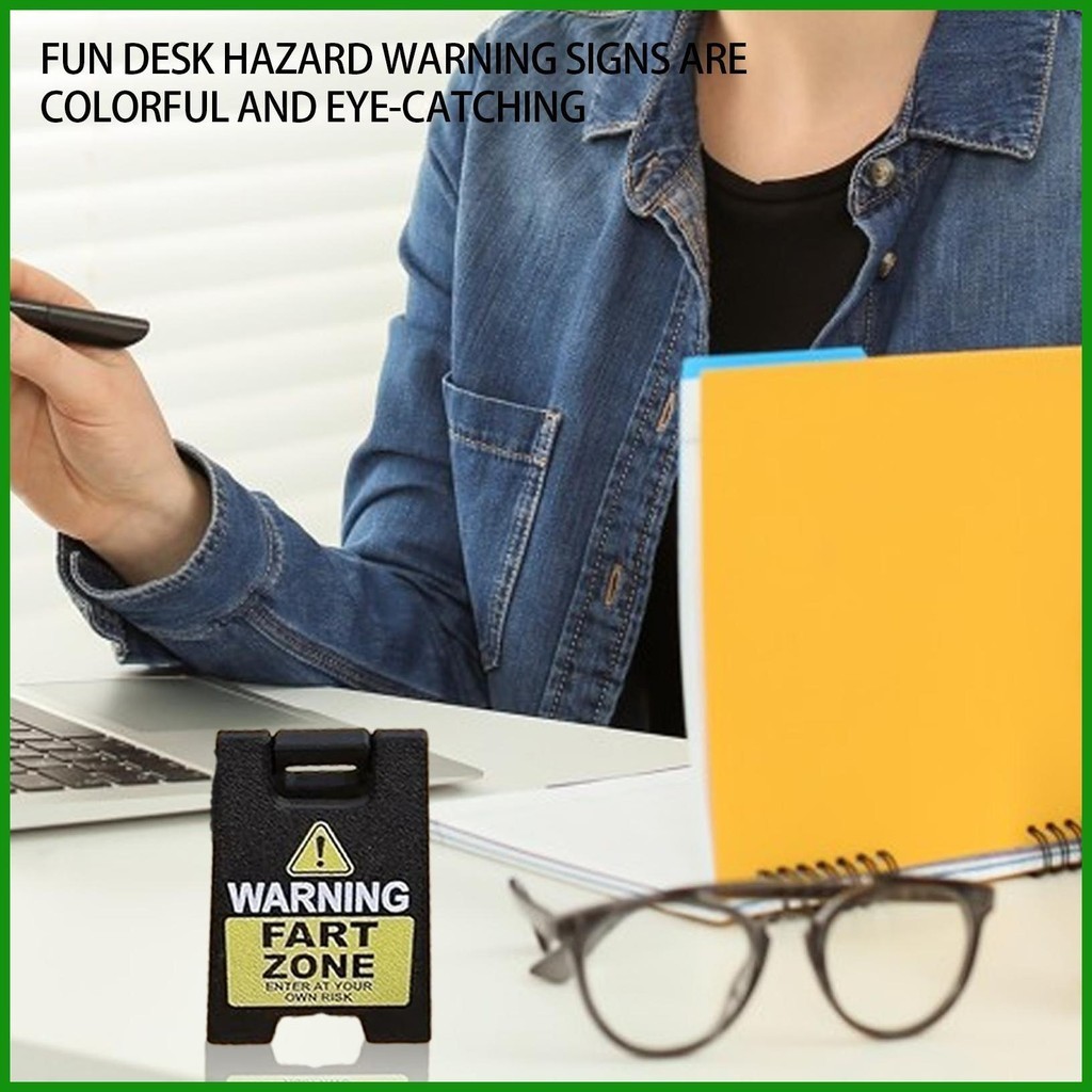 Funny Desk Hazard Caution Sign Small Novelty Caution Sign 3D Printed ...