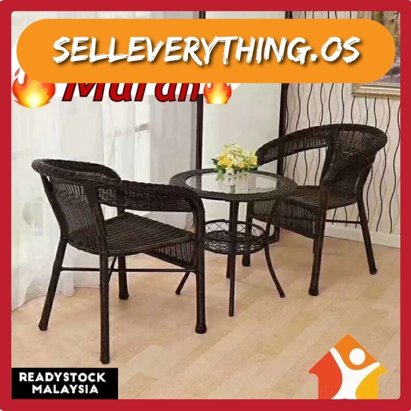 (SHOCKING SALE) SET MEJA SANTAI 5 KERUSI DAN 1 MEJA SESUAI | SET KERUSI ...