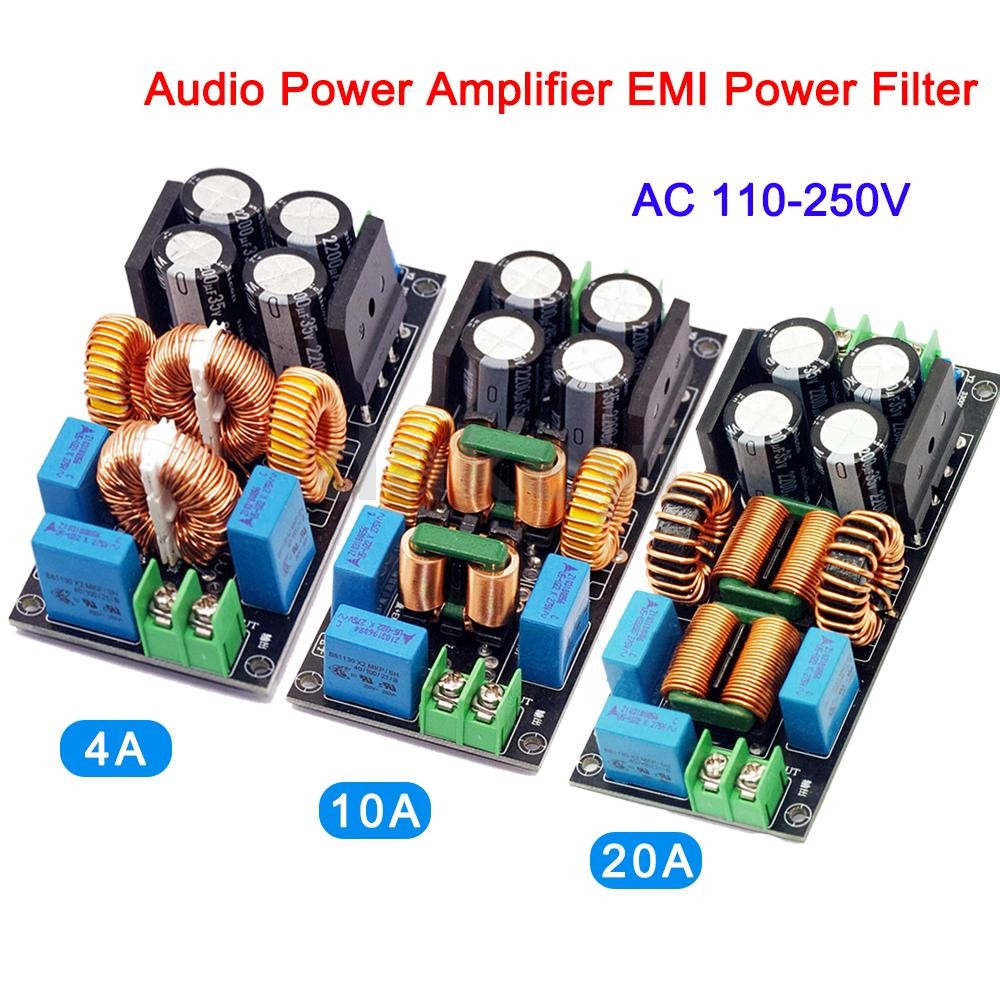 4A/10A/20A AC Power Filter EMI Electromagnetic Interference Filter EMC ...