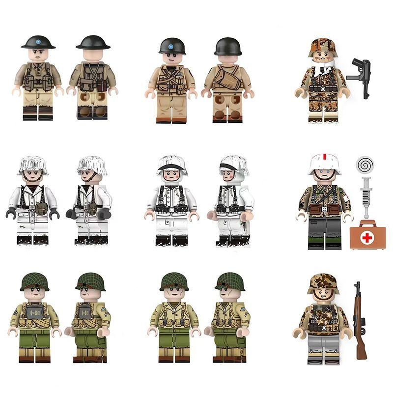 Wwiii Military Building Block Doll Compatible with Lego Small Particle ...