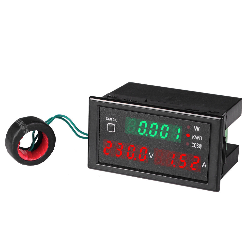 SPM001 AC80-300V AC200-450V 100A Multi-functional LED Voltmeter Ammeter ...
