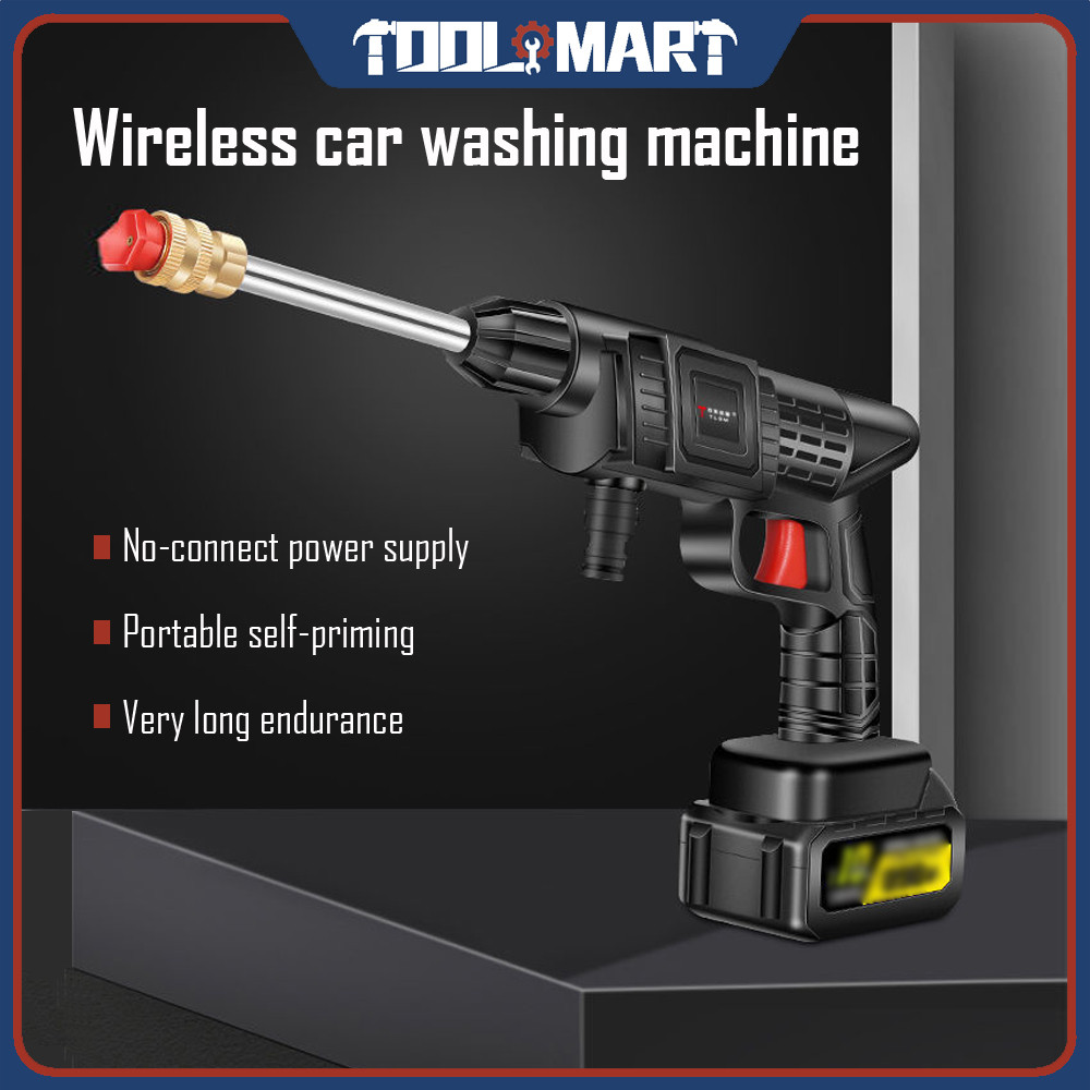 Wireless water sprayer lithium battery car washer electric high ...