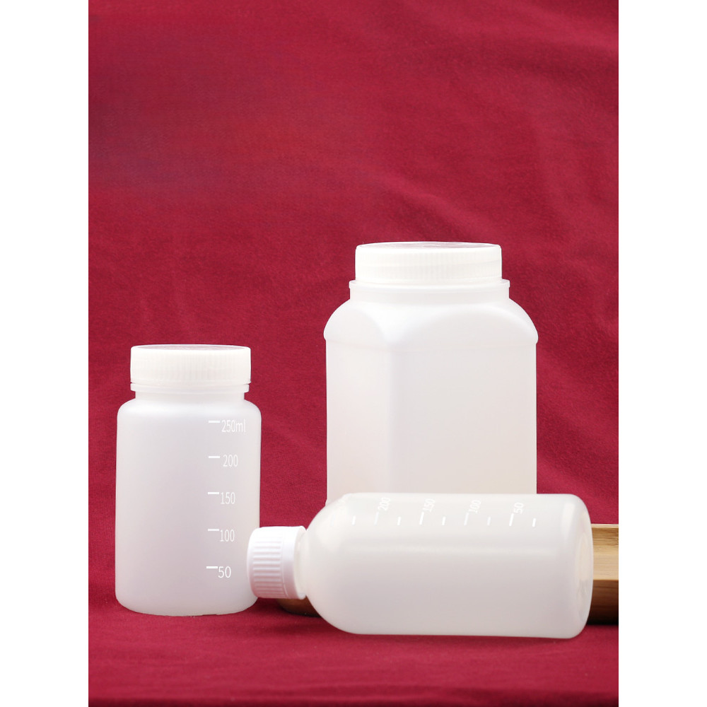 Wide Mouth Plastic Sampling Bottle pe Reagent Sample Bottle 500ml Split ...