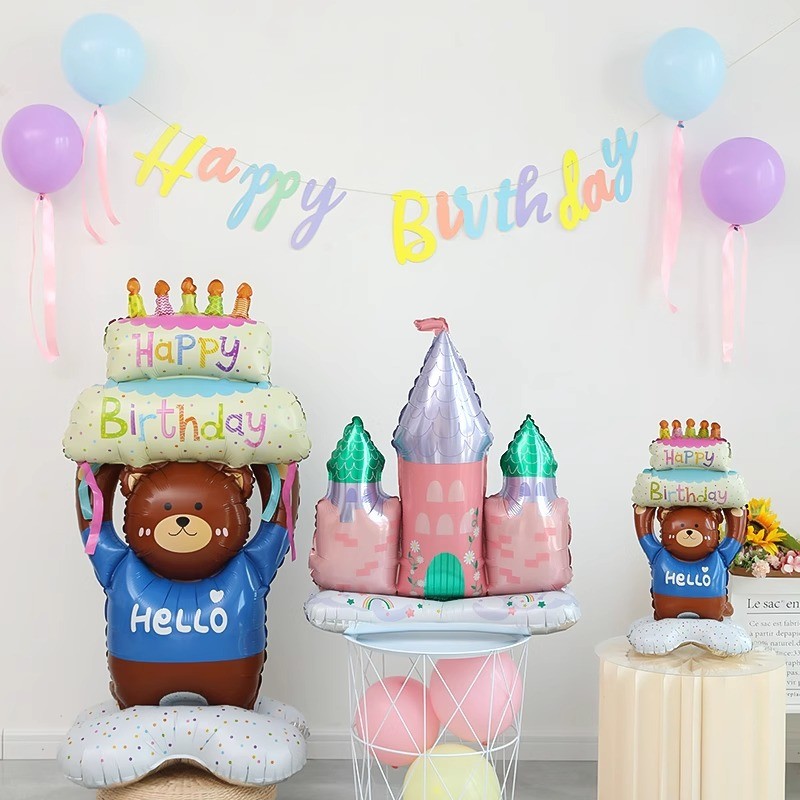 Ballon Belon Party Decoration Birthday Party Birthday Cake Bear ...