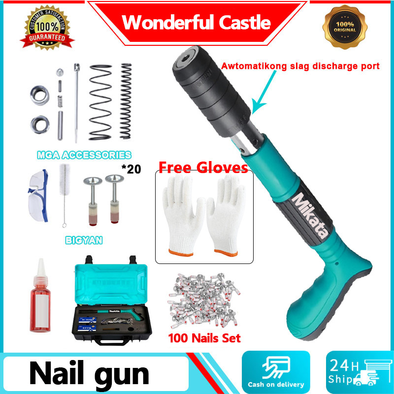 Makita Nail Gun Manual Steel Nail Gun Concrete Ceiling Rivet Tool Steel ...