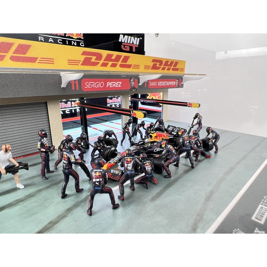 Car Model Storage Box Acrylic minigt F1 Red Bull Matching Scene Display ...