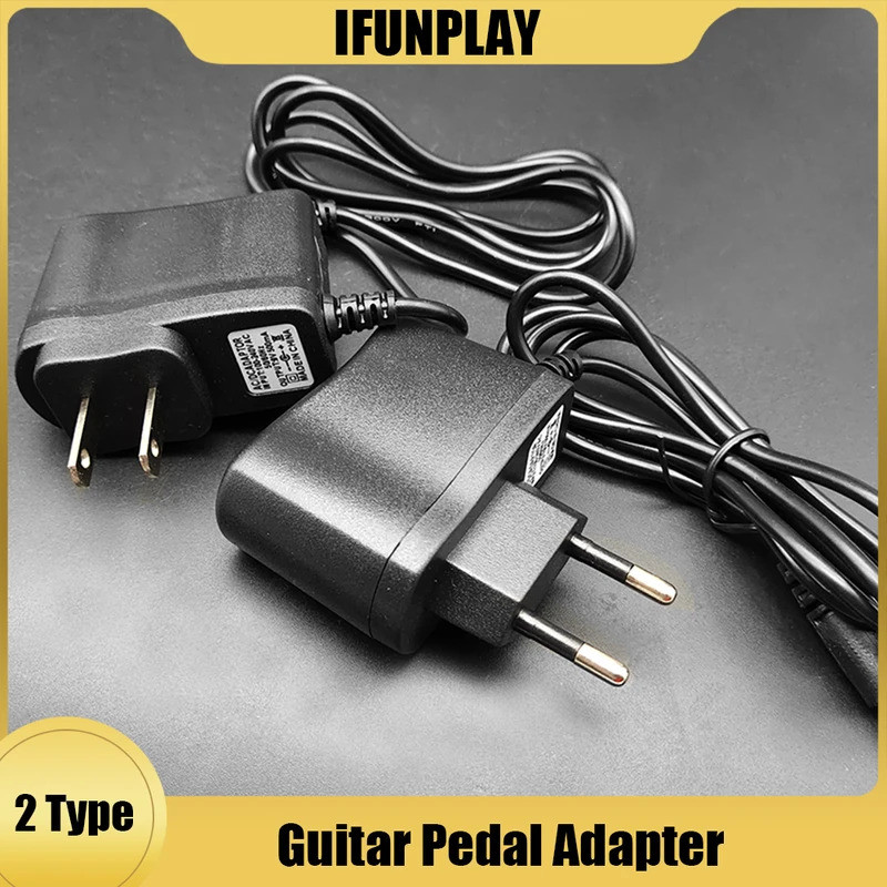 AC 100-240V DC 9V Electric Guitar Pedal Adapter Power Supply Adapter ...
