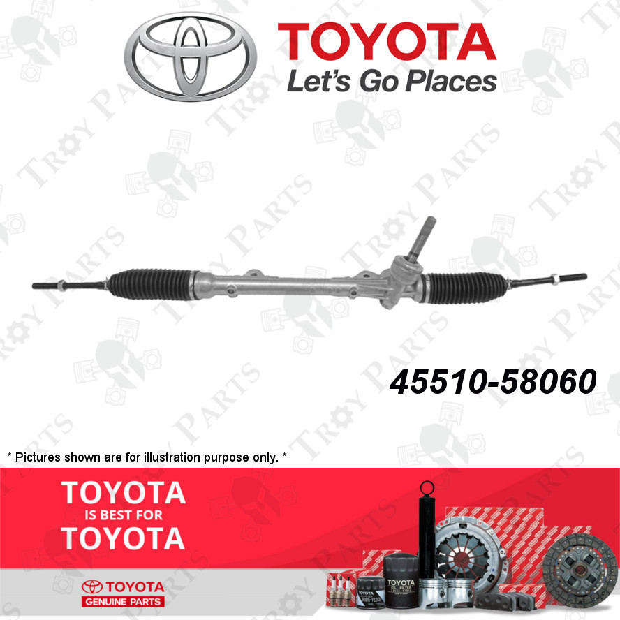 (1pc) Original Toyota Steering Rack Assy Assembly 45510-58060 Alphard ...