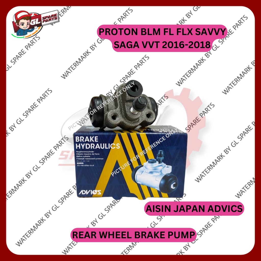 REAR BRAKE PUMP WHEEL CYLINDER (ADVICS AISIN JAPAN) PROTON BLM FL FLX SAGA VVT 2016-2018 (11/16 ...