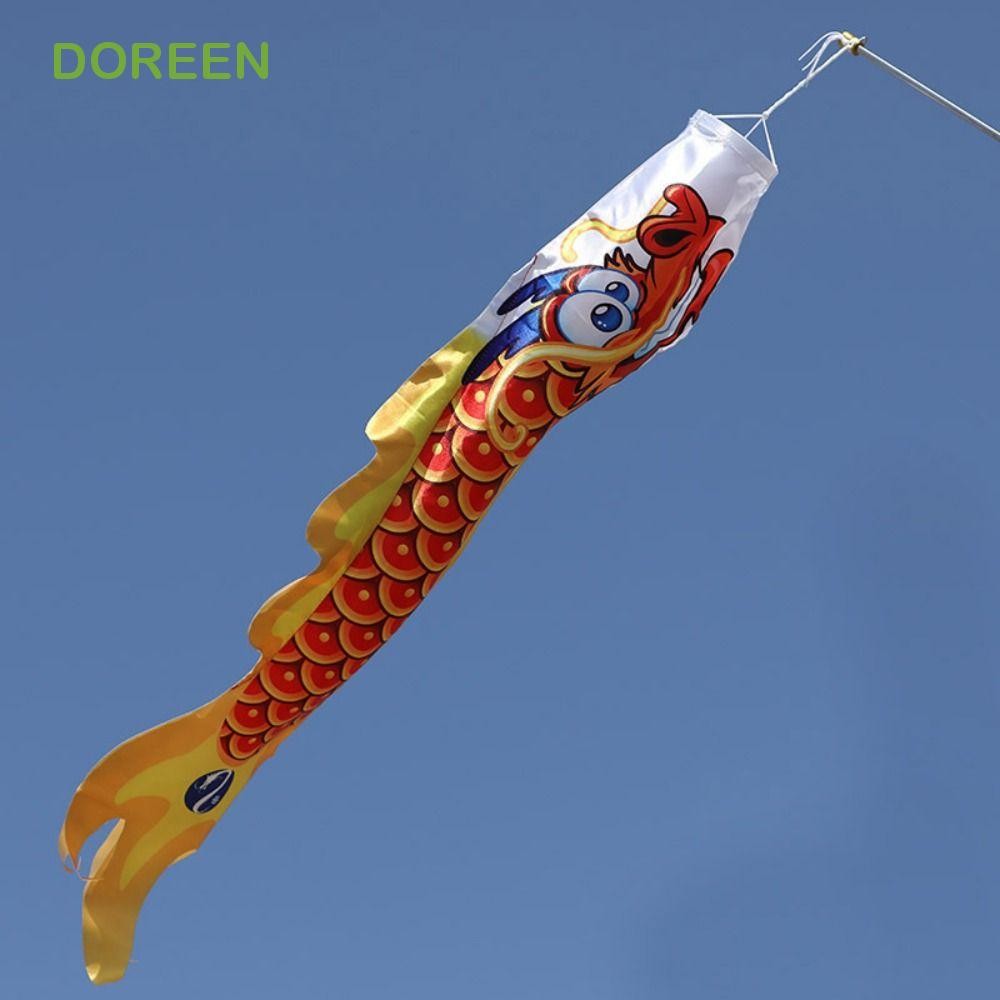 DOREEN Fish Flag Japanese Style Guide Flag Scenic Area Layout Chinese ...