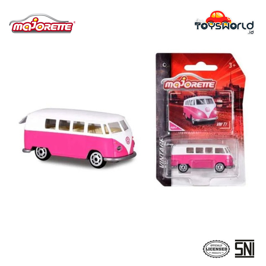Majorette Vintage VW T1 Bus - Pink - Kids Toys | Shopee Malaysia