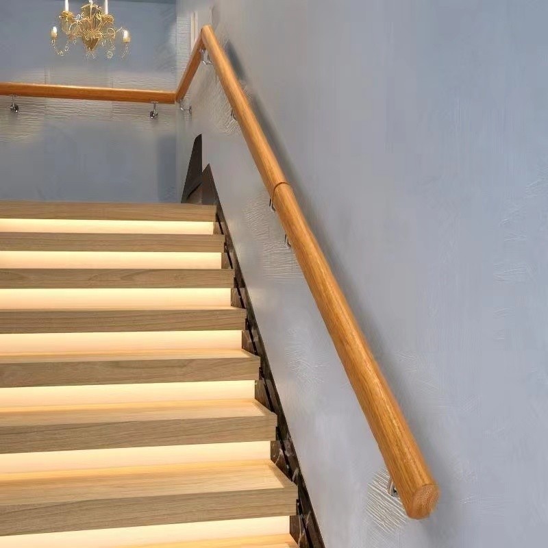 Wall Stairs Solid Wood Handrail Home Kindergarten Corridor Handrail ...