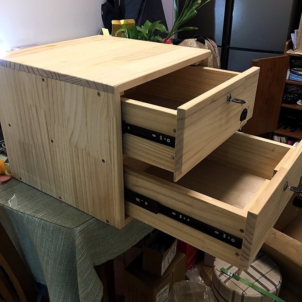 Customized Solid Wood Storage Multifunctional Drawer with Lock Locker ...