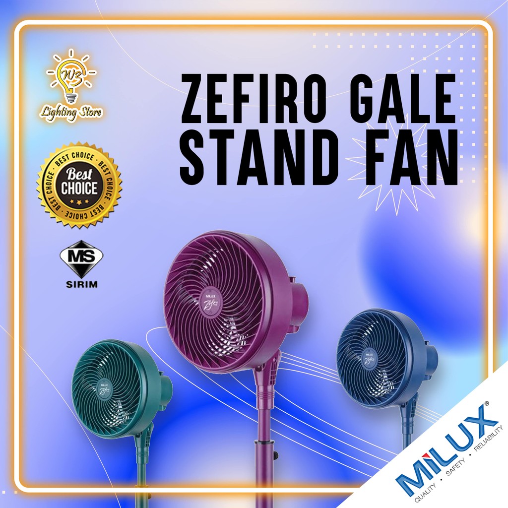 MILUX 10" ZEFIRO GALE | MILUX FAN MGF10 | JET AIR FAN STAND FAN | KIPAS ...