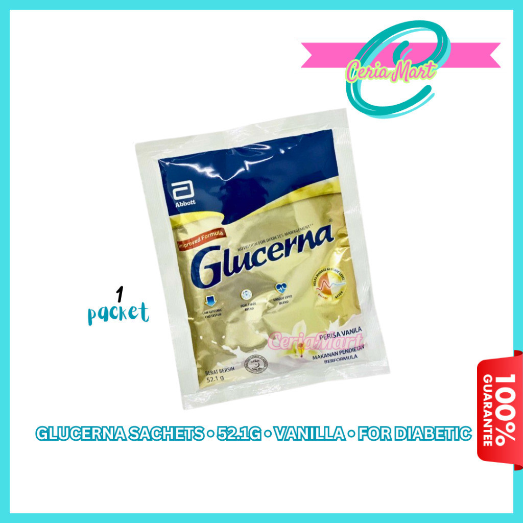 GLUCERNA 1 Sachet Flavor Vanilla 52.1G | Shopee Malaysia