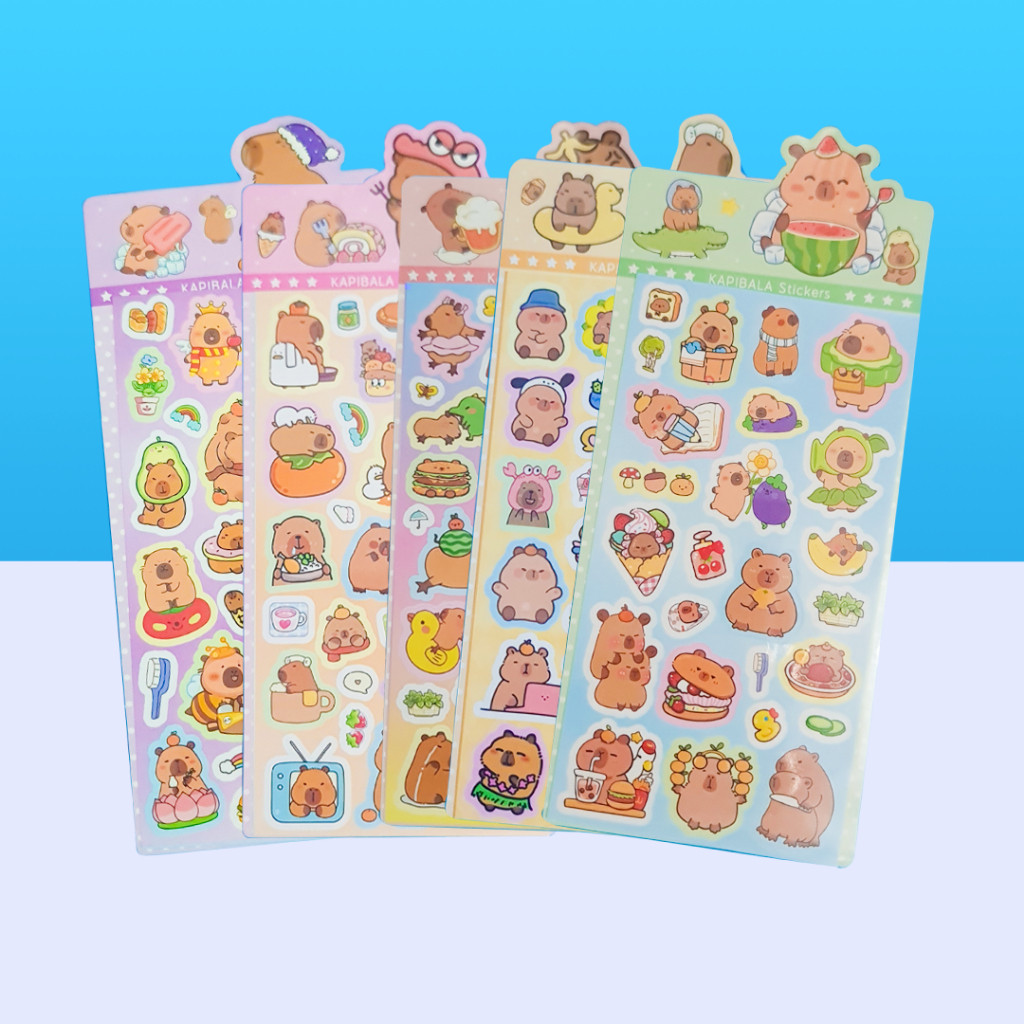 Capybara Sticker, Cute Cartoon Labubu Sticker, Waterproof Decal Sticker ...