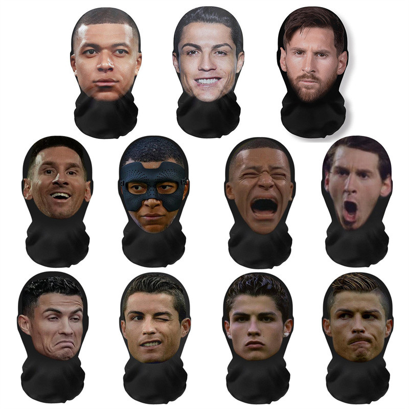 64 Styles 3D Printed Mask Elastic Mesh Full Face Mask Basketball ...