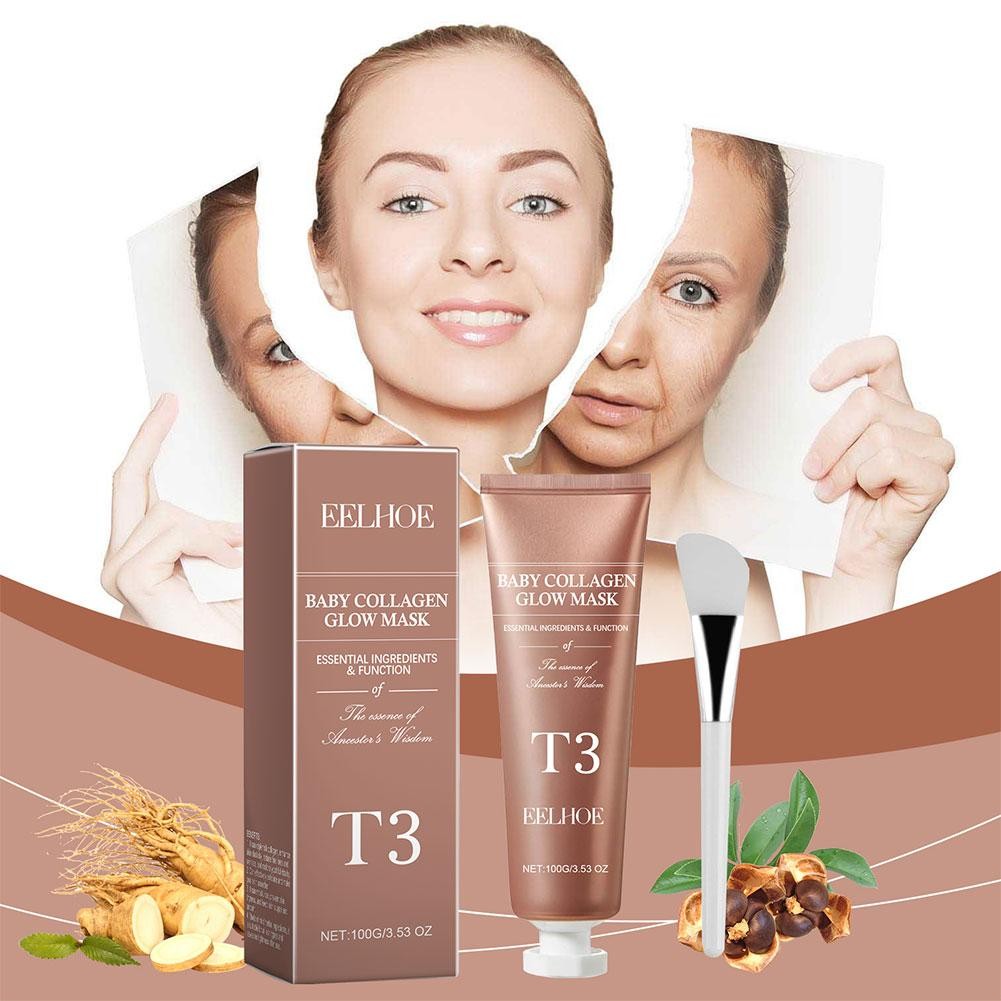 Collagen Glow Mask Skin Firming Moisturizing Hydrating Face Peel-off ...
