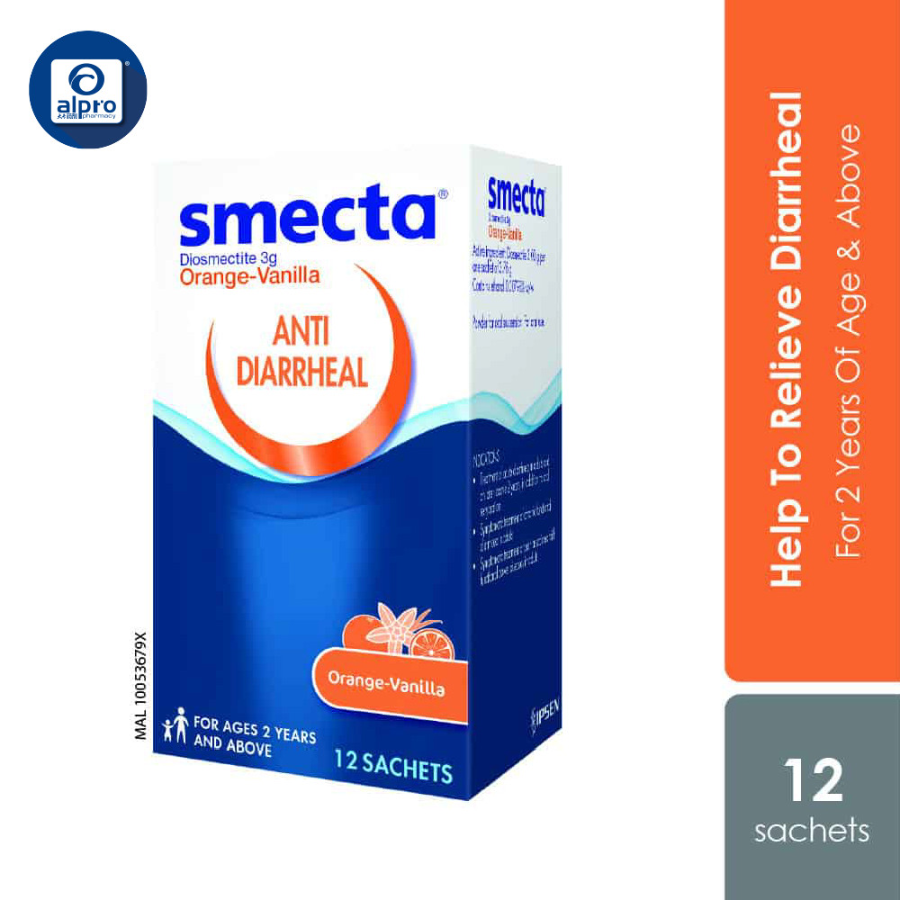 Smecta Orange-vanila -Anti Diarrhea (3g x12) | Shopee Malaysia